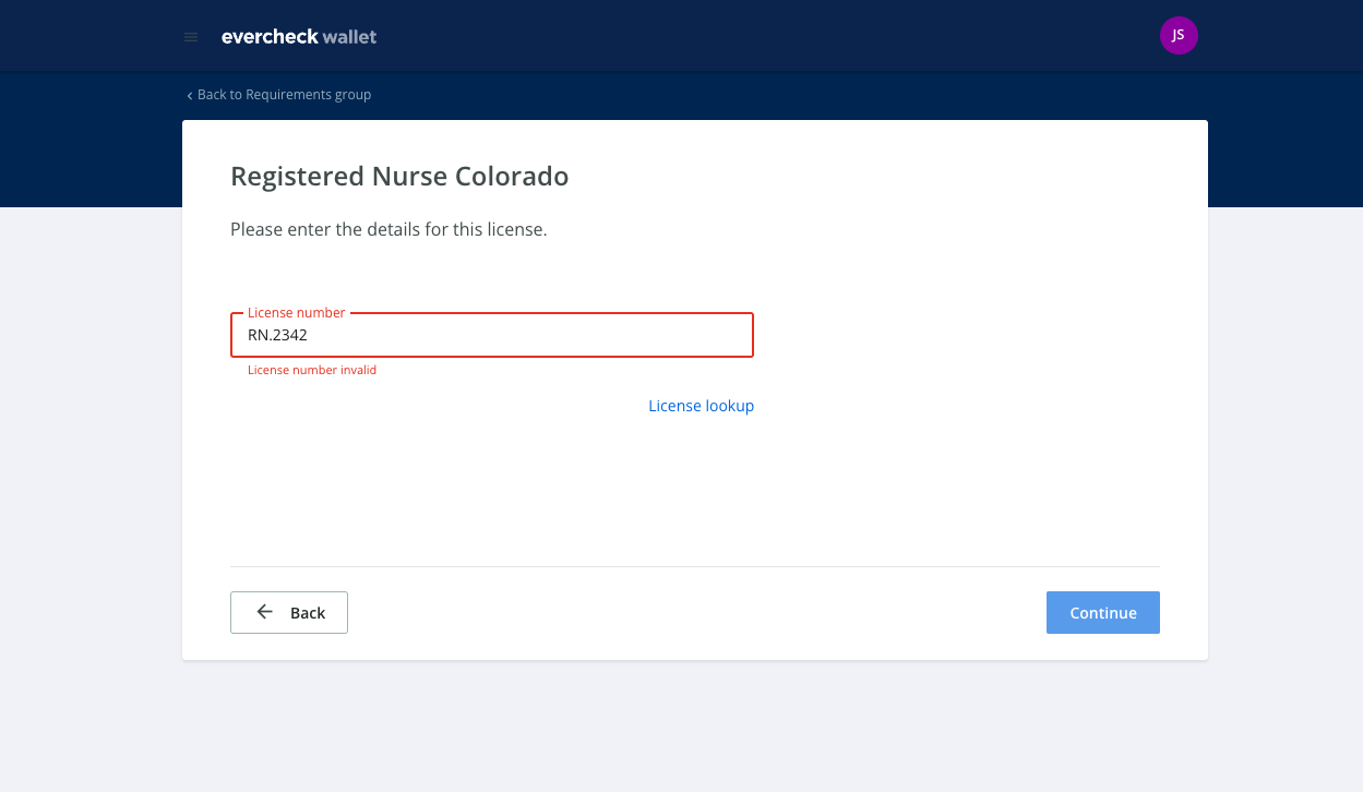 Submitting Licensure To Your Workplace – Evercheck Wallet