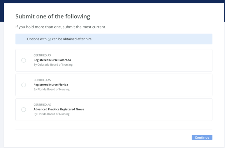 Submitting Licensure To Your Workplace – Evercheck Wallet