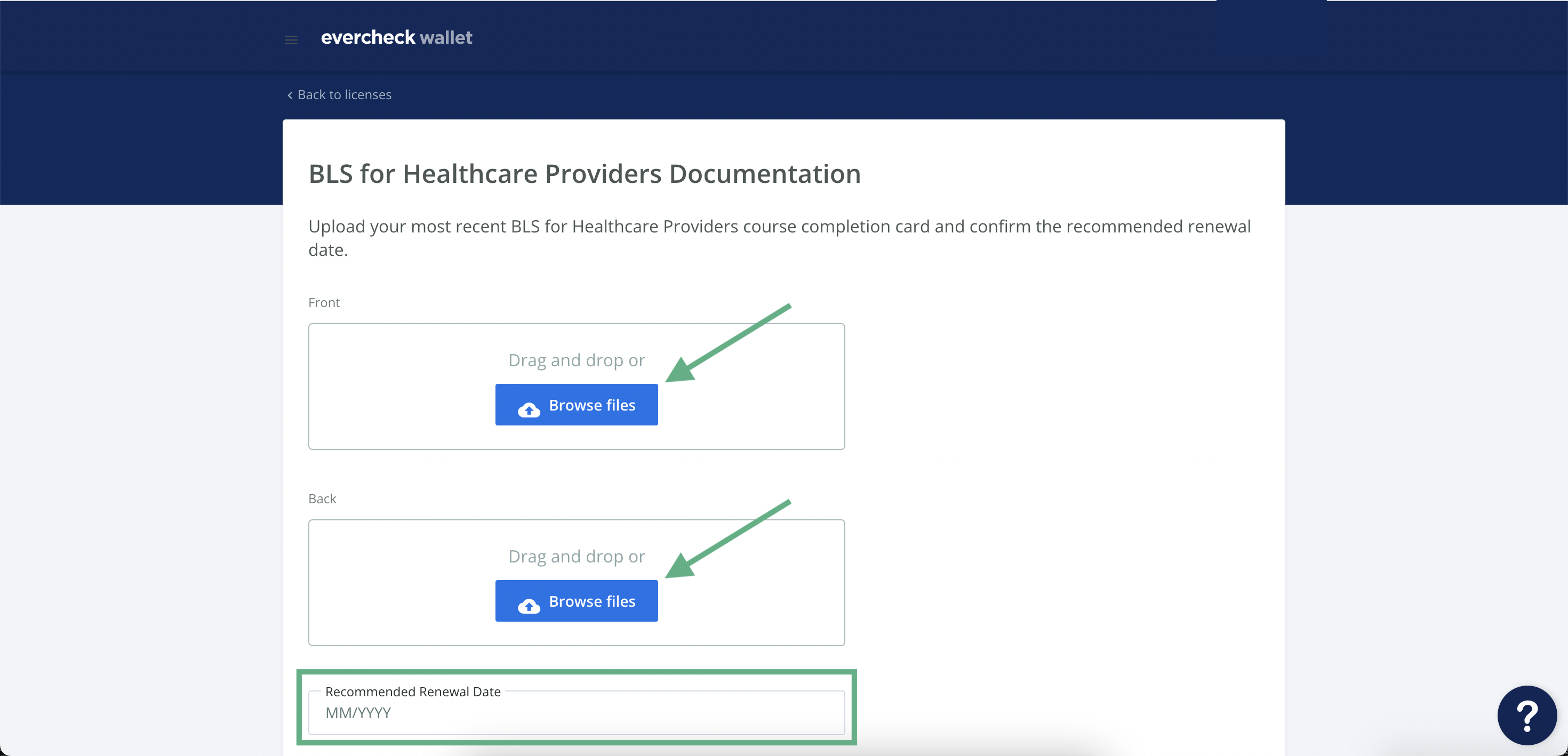 Submitting American Heart Association Credentials Via EverCheck Wallet ...